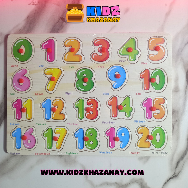 Numeric Wooden Board Puzzle – Kidz Khazanay